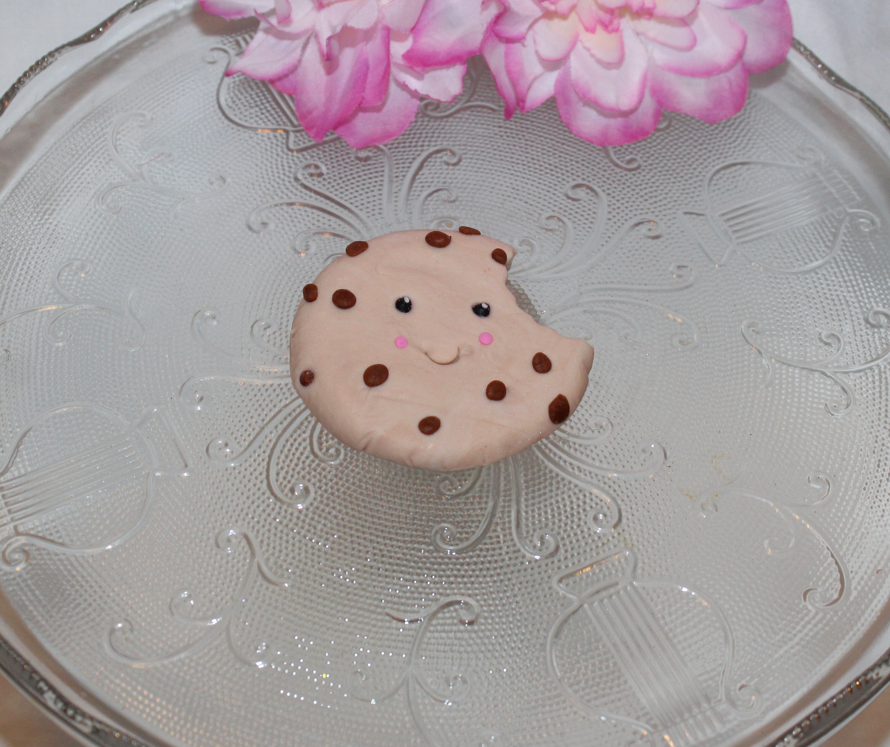 Fondant Cookie Cake Topper Fondant Milk Cookie Topper - Etsy