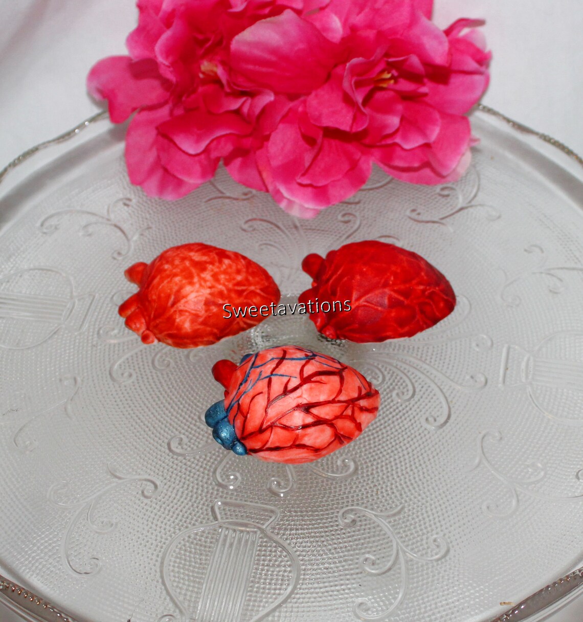 Fondant Human Heart Cake Topper Medical Cake Topper | Etsy