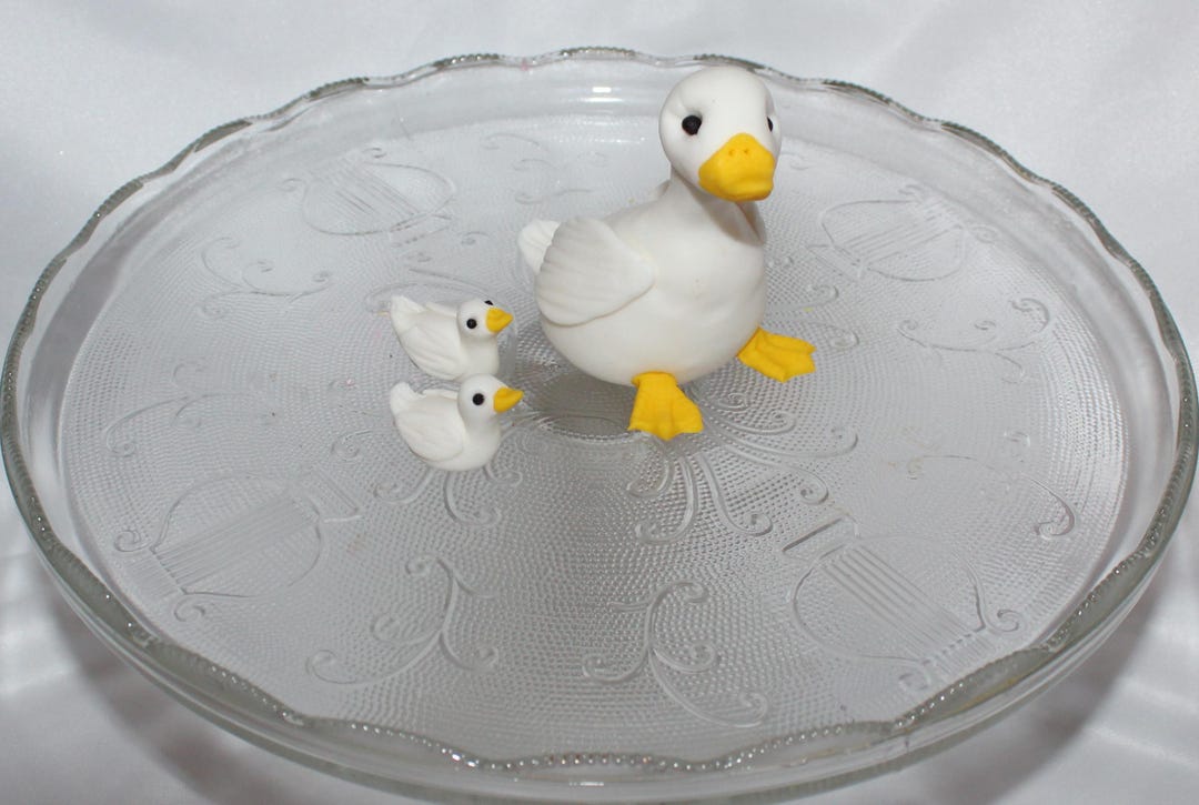 Fondant Duck Cake Topper - Baby Duck Topper - Duck Cake Decoration ...
