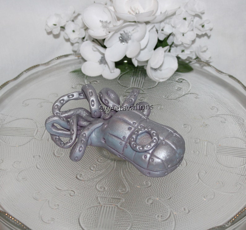 Fondant Octopus Cake Topper Octopus Topper Steampunk | Etsy