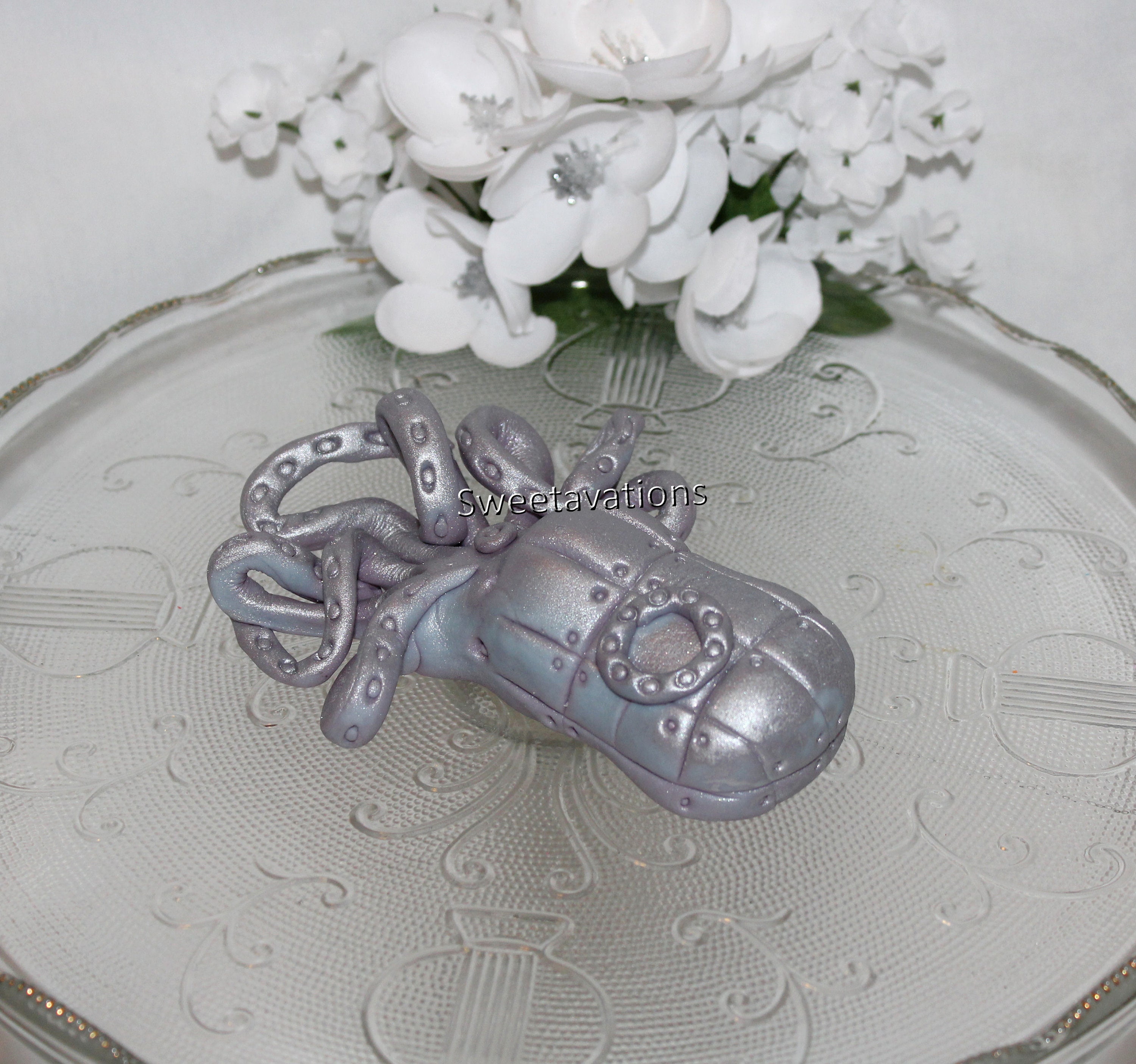 Fondant Octopus Cake Topper Octopus Topper Steampunk | Etsy