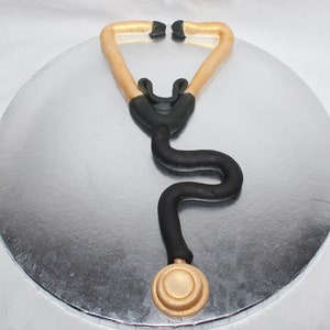 Fondant Medical Cake Topper - Fondant Stethoscope - Doctor Topper ...