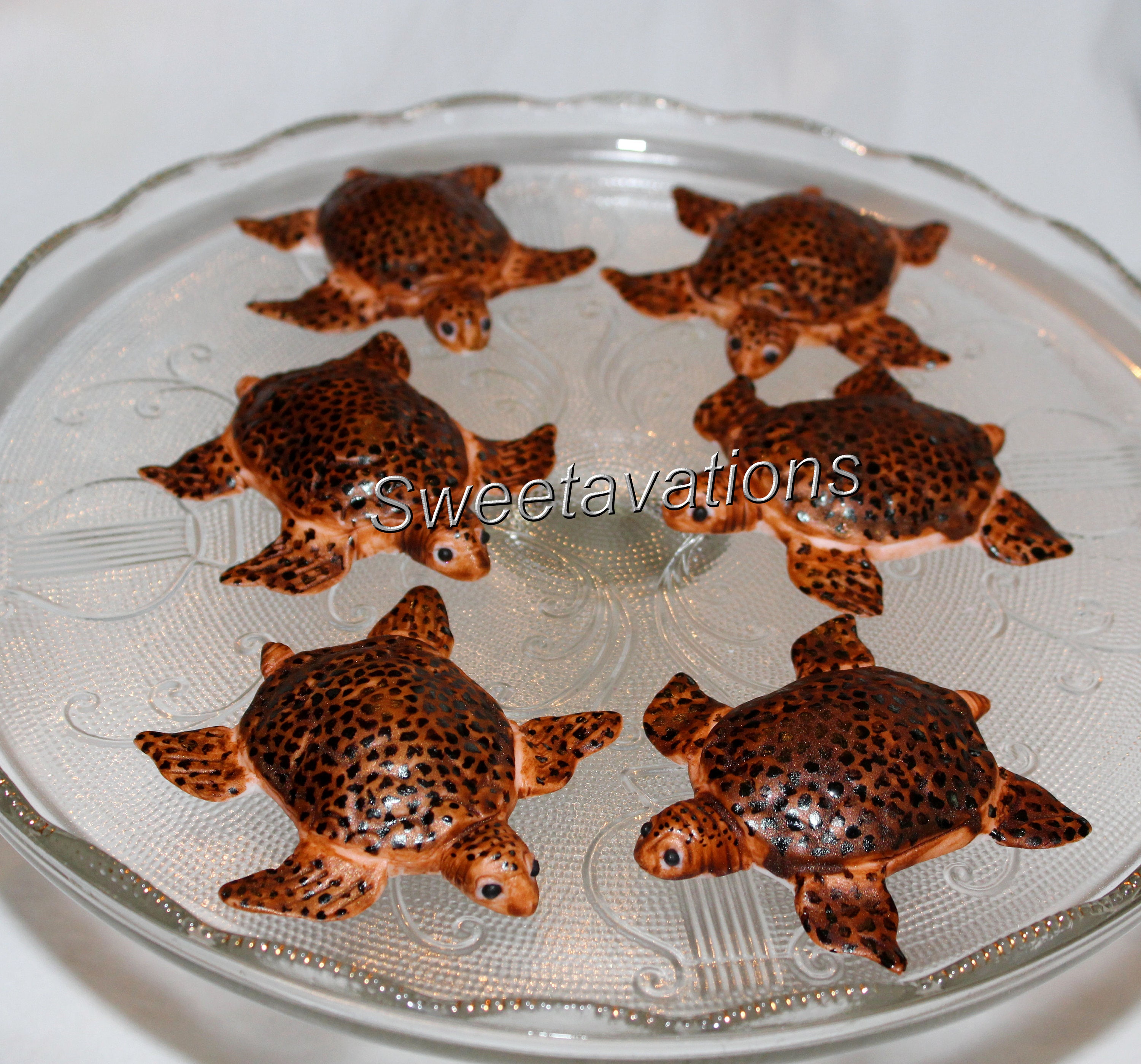 Fondant Turtle Cake Topper Turtle Topper Sea Turtle Cake - Etsy
