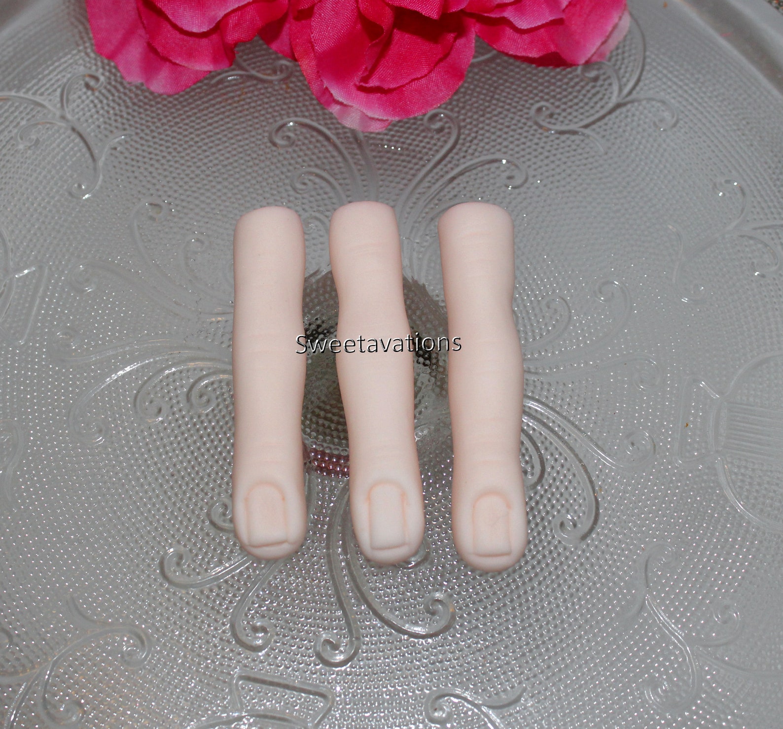 Fondant Finger Cake Topper - Fondant Medical - Medical Cake Topper ...