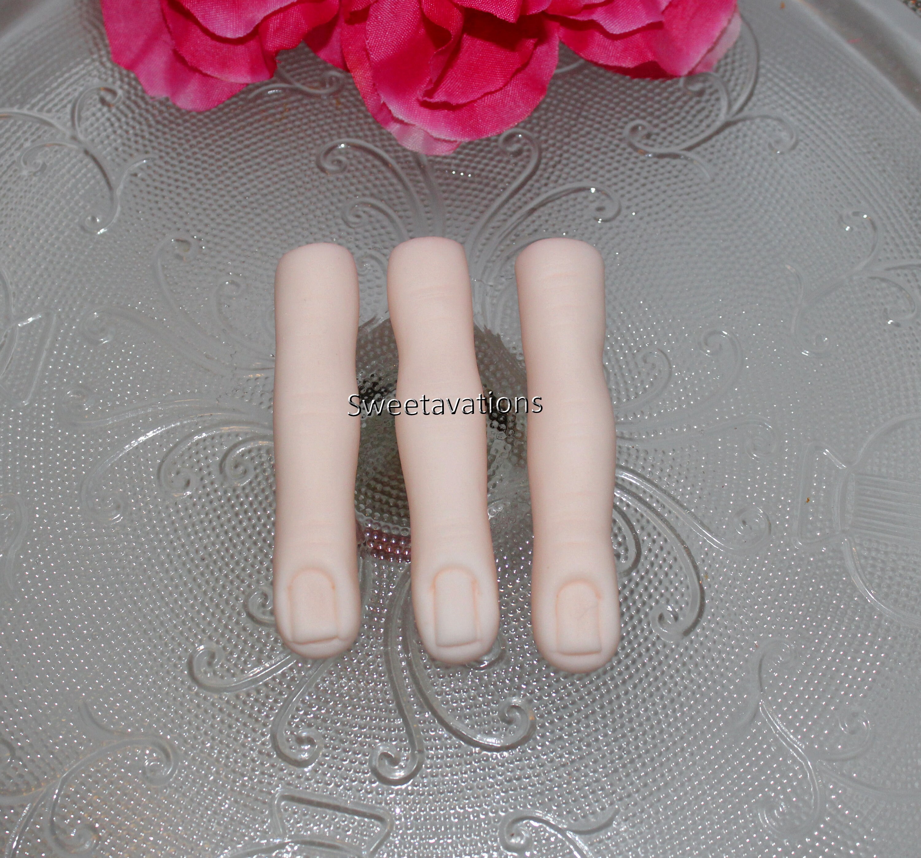 Fondant Finger Cake Topper Fondant Medical Medical Cake | Etsy