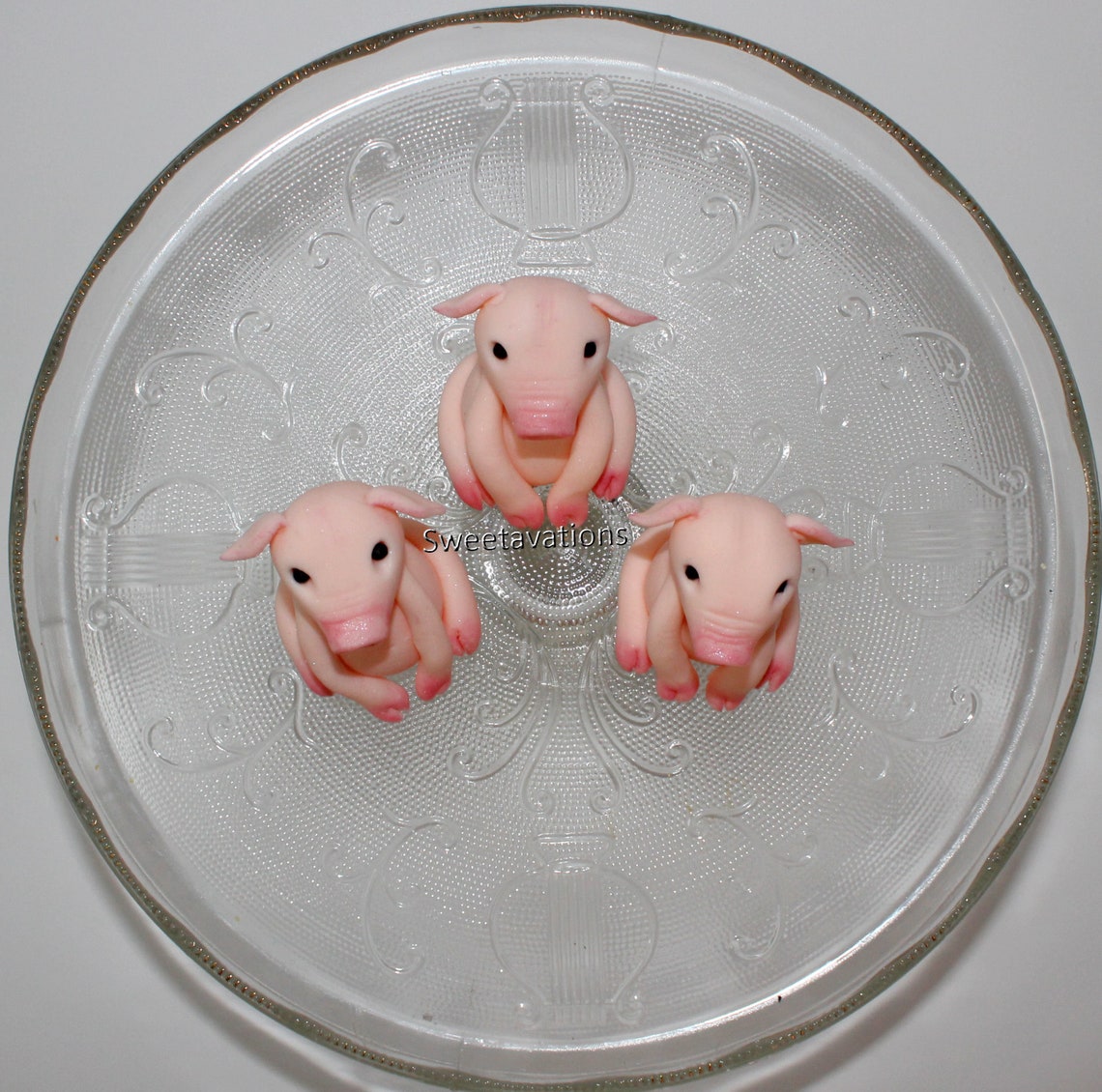 Fondant Pig Cake Topper Pig Topper Fondant Farm Animal | Etsy