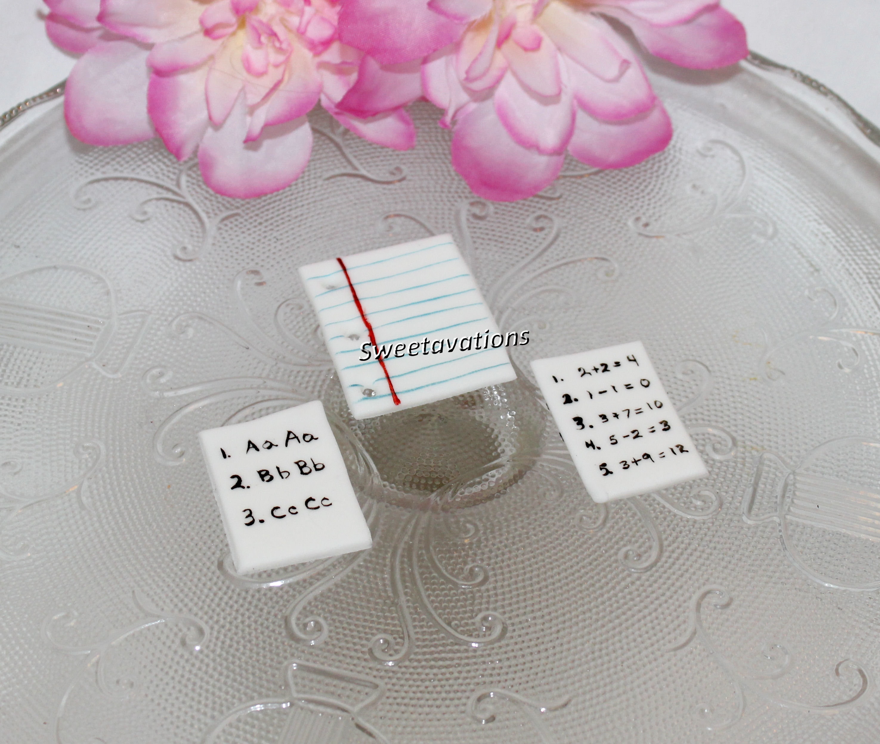 Fondant Teacher Cake Topper School Cake Topper Teacher - Etsy