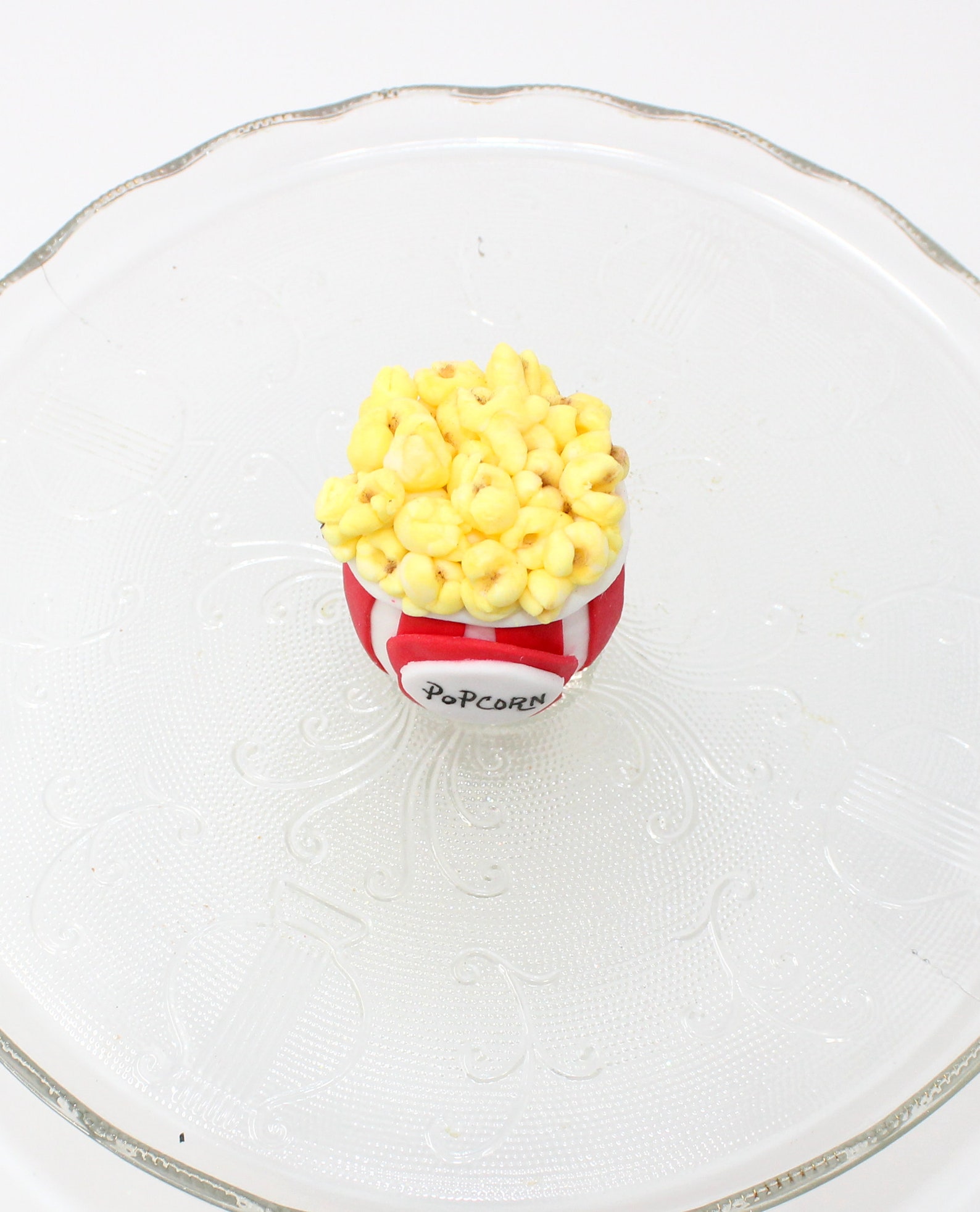 Fondant Popcorn Cake Topper Popcorn Topper Popcorn Theme | Etsy