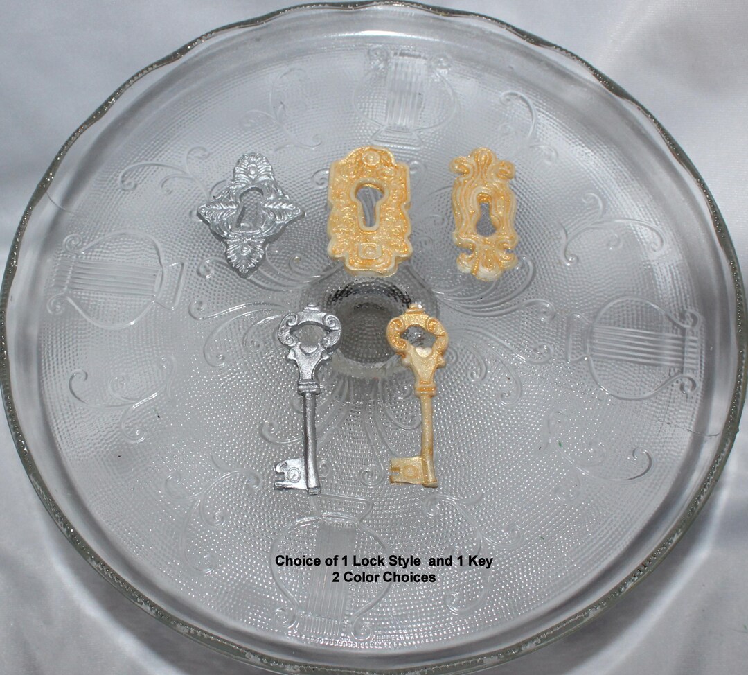 Fondant Lock Cake Topper - Fondant Key - Lock Topper - Key Topper ...