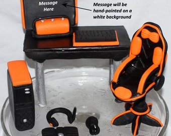 Gaming Chair Cake Topper - Etsy