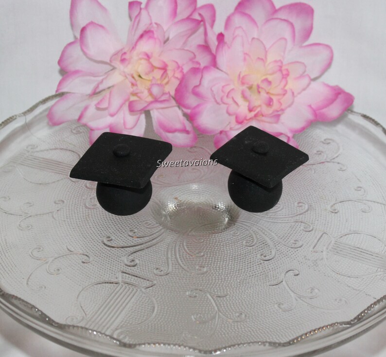 Fondant Graduation Cap Cake Topper Grad Cap Topper | Etsy