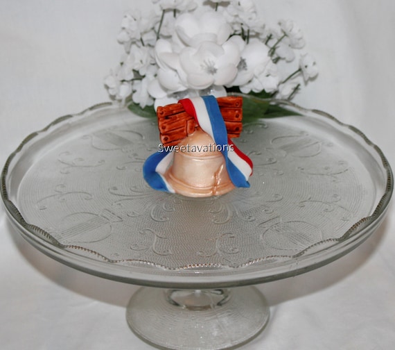 Fondant Liberty Bell Cake Topper Liberty Bell Topper | Etsy