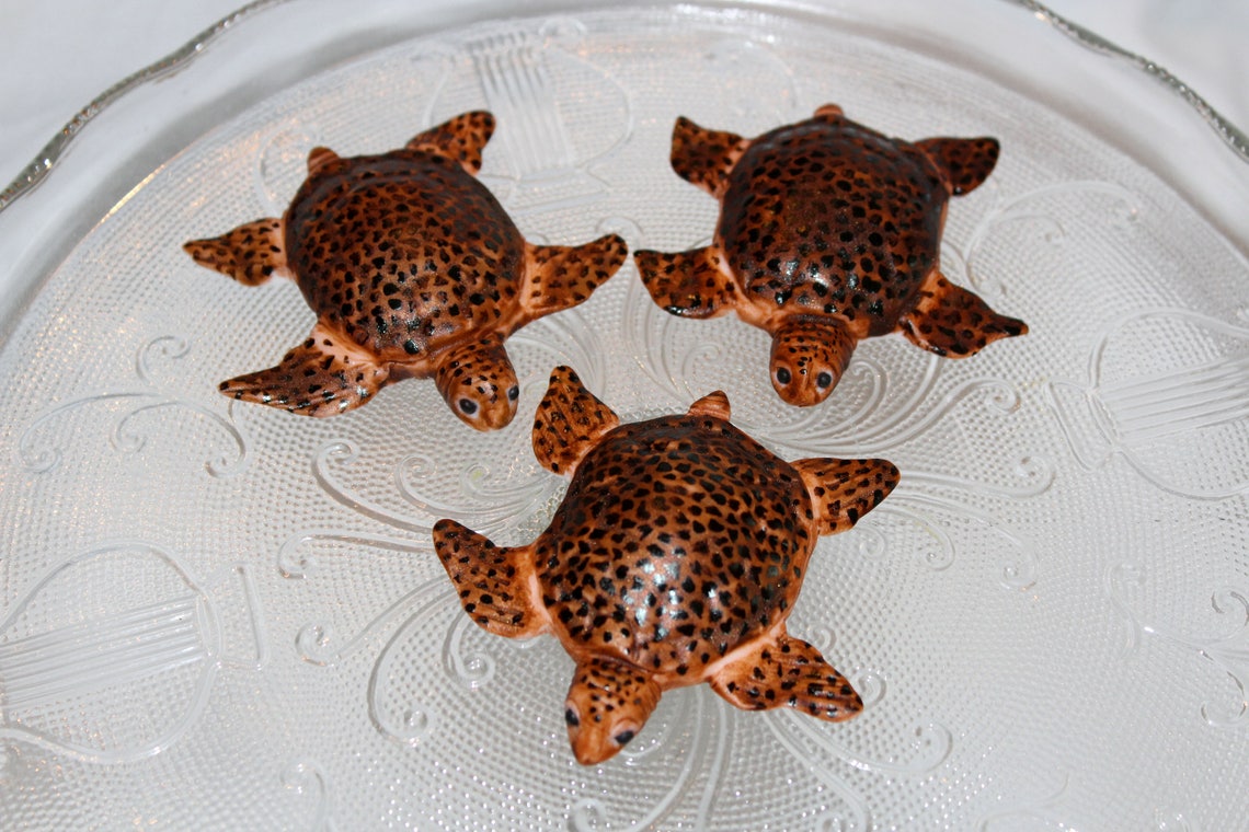 Fondant Turtle Cake Topper Turtle Topper Sea Turtle Cake - Etsy