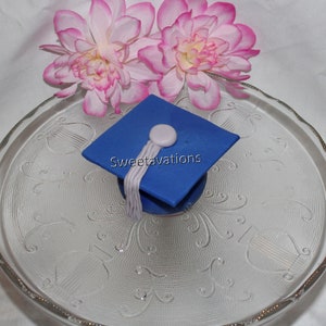 Fondant Graduation Cap Cake Topper Fondant Grad Hat Grad | Etsy