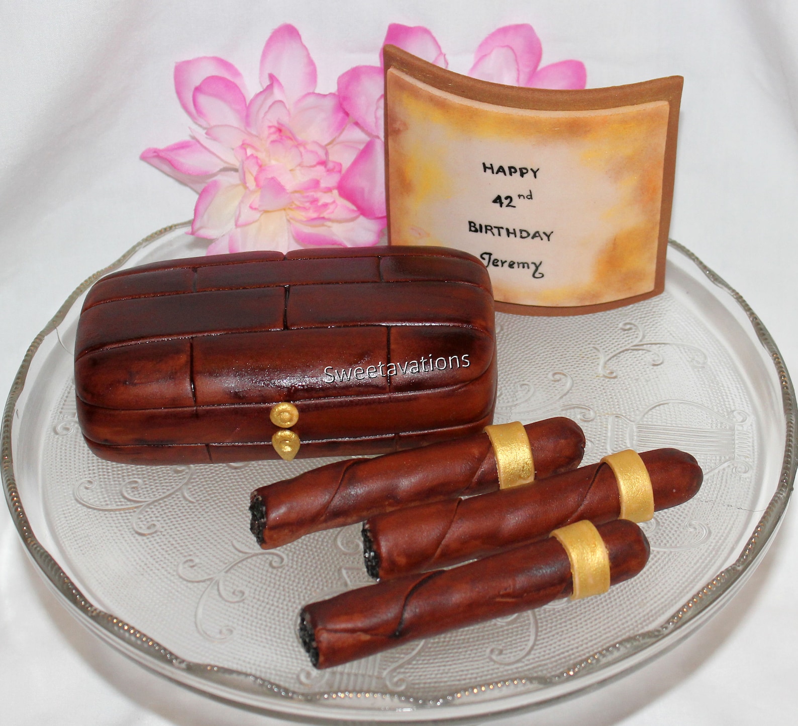 Fondant Cigar Cake Topper Fondant Humidor Cigar Topper | Etsy