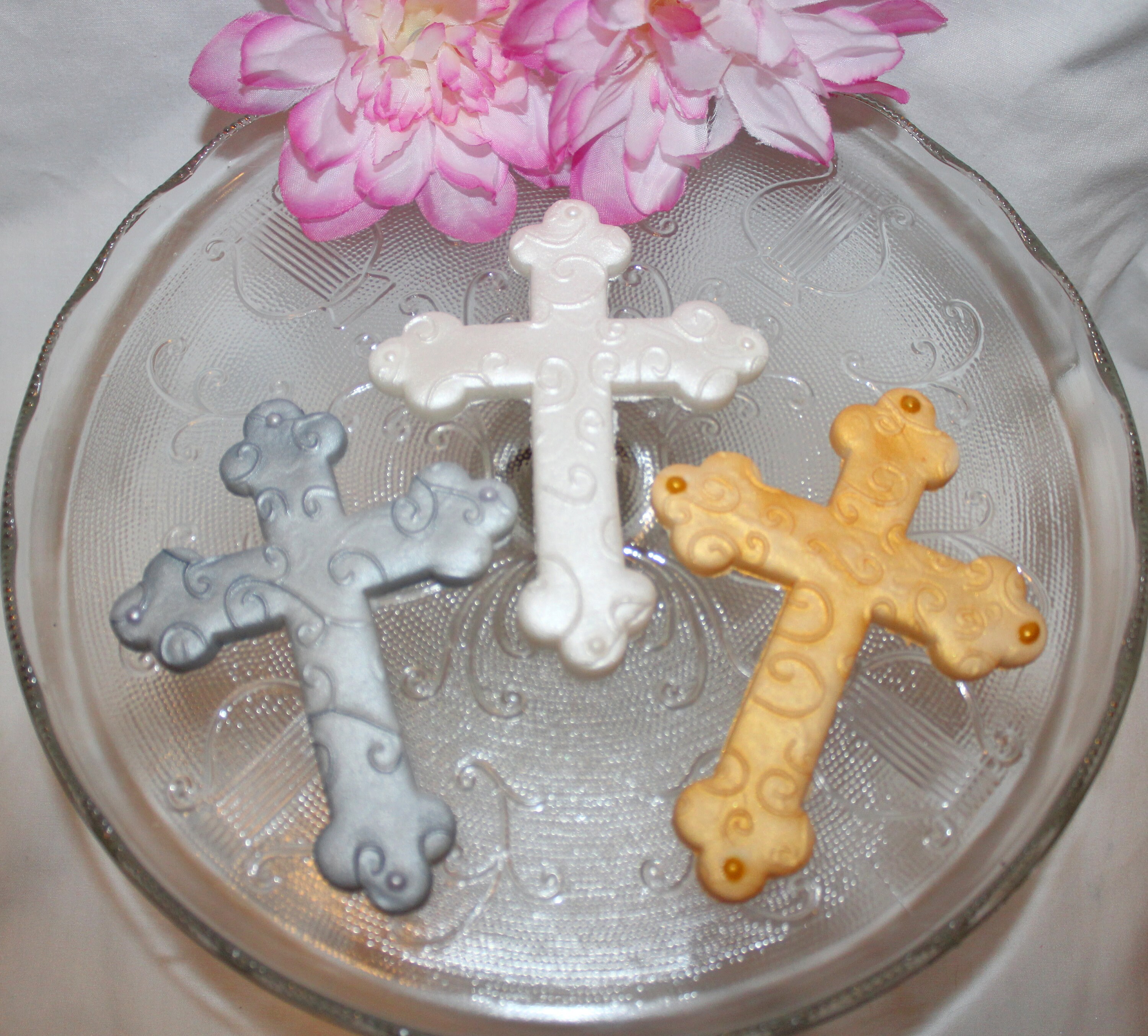 Fondant Cross Cake Topper Cross Topper Christian Cake | Etsy