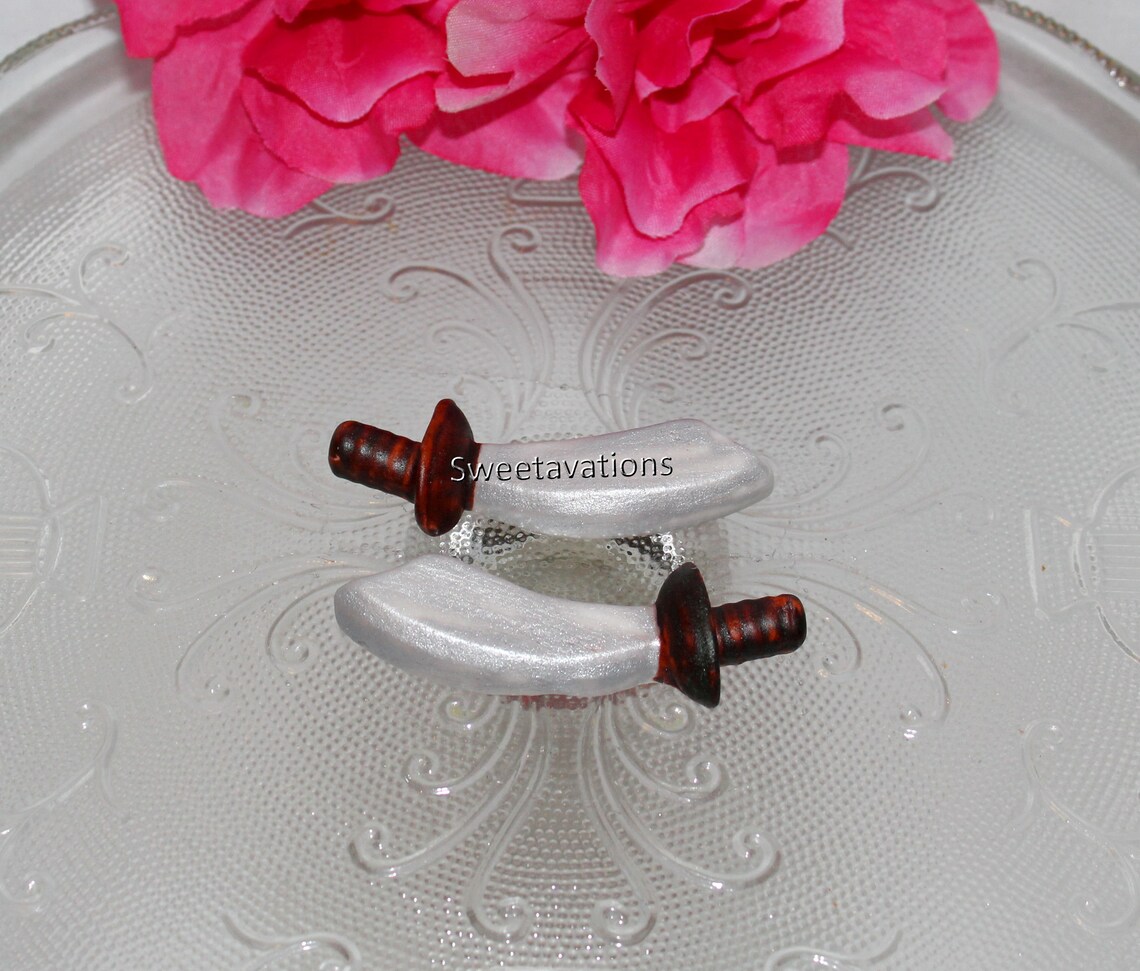 Fondant Pirate Cake Topper Fondant Pirate Fondant Sword | Etsy