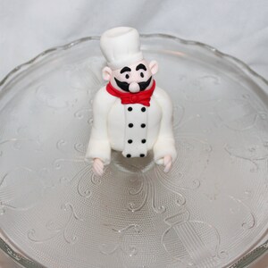 Fondant Chef Cake Topper - Chef Topper - Fondant Baker - Baking Theme ...
