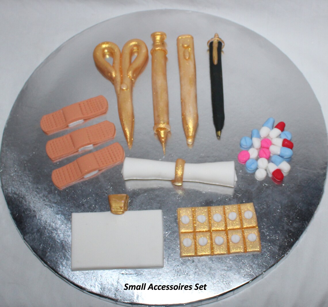 Fondant Medical Cake Topper - Fondant Stethoscope - Doctor Topper ...