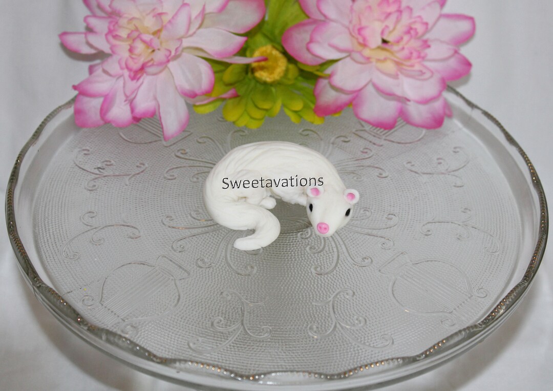 Fondant Ferret Cake Topper Ferret Topper Ferret Theme Fondant Badger ...
