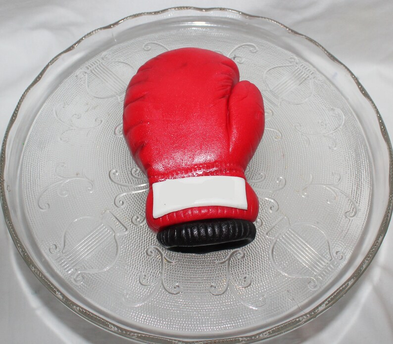 Fondant Boxing Glove Cake Topper - Boxing Glove Topper - Fighting Theme ...