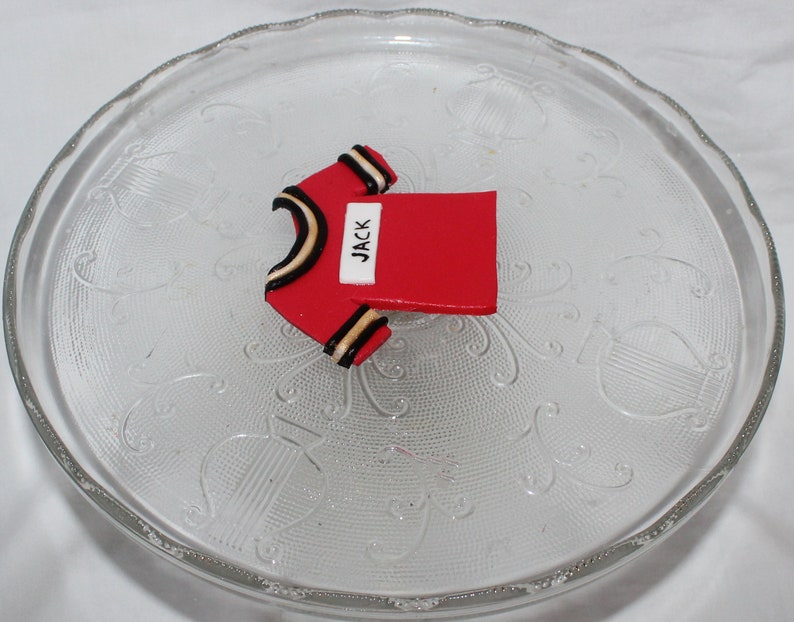 Fondant Team Jersey Cake Topper Football Jersey Topper - Etsy