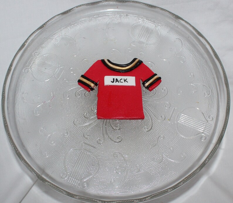 Fondant Team Jersey Cake Topper Football Jersey Topper - Etsy