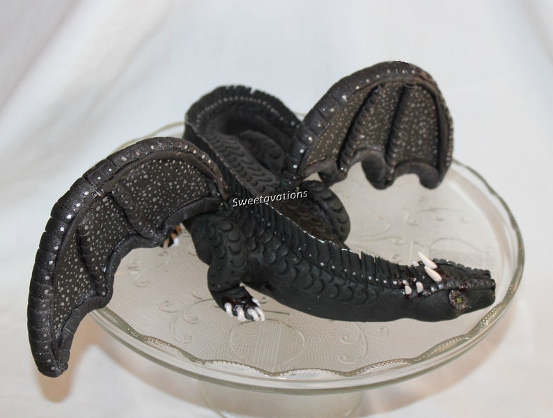Fondant Dragon Cake Topper Fondant Dragon Dragon Cake - Etsy