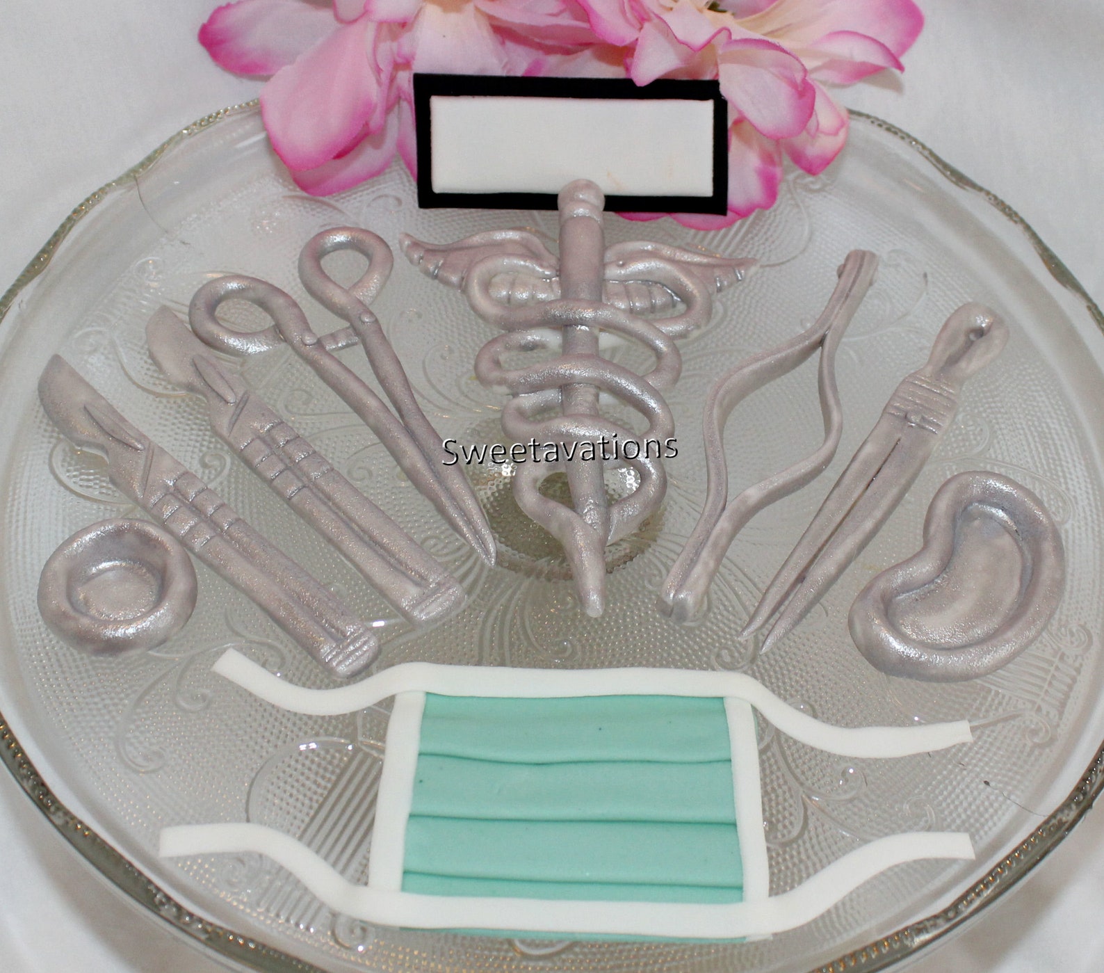 Fondant Surgeon Cake Topper Fondant Stethoscope Doctor - Etsy