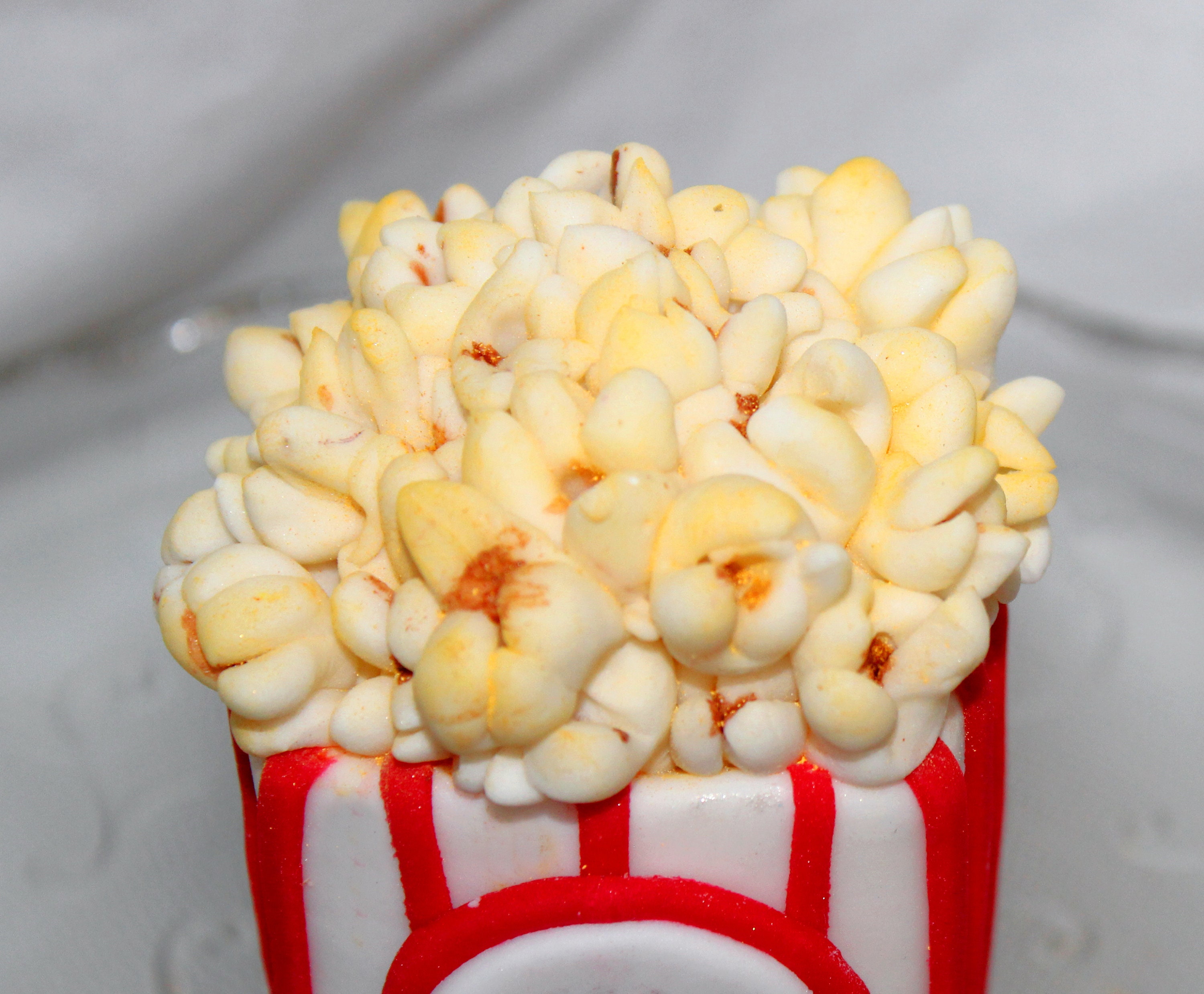 Fondant Popcorn Cake Topper Popcorn Topper Popcorn Theme | Etsy