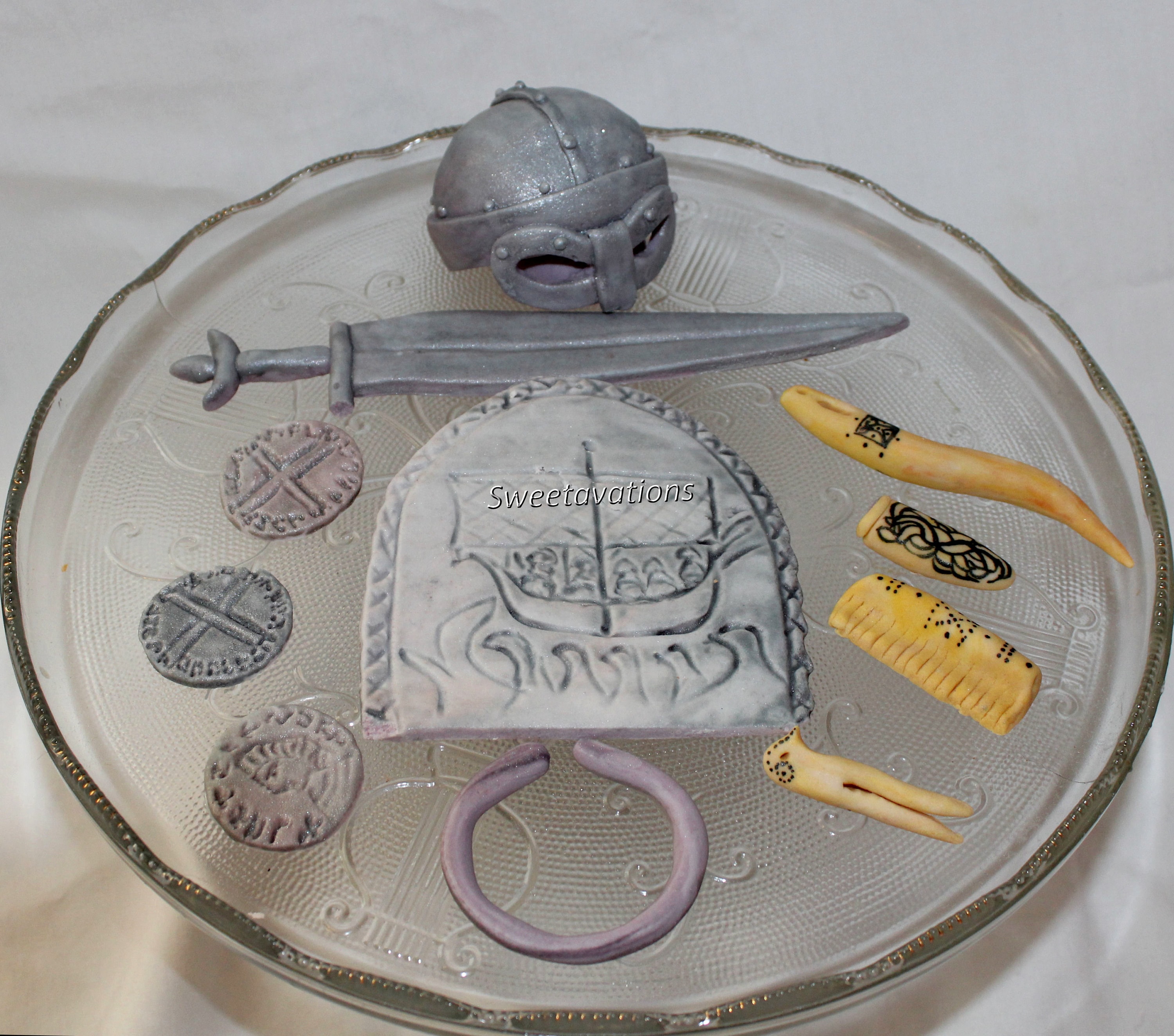 Fondant Viking Cake Topper Viking Topper Fondant Sword | Etsy