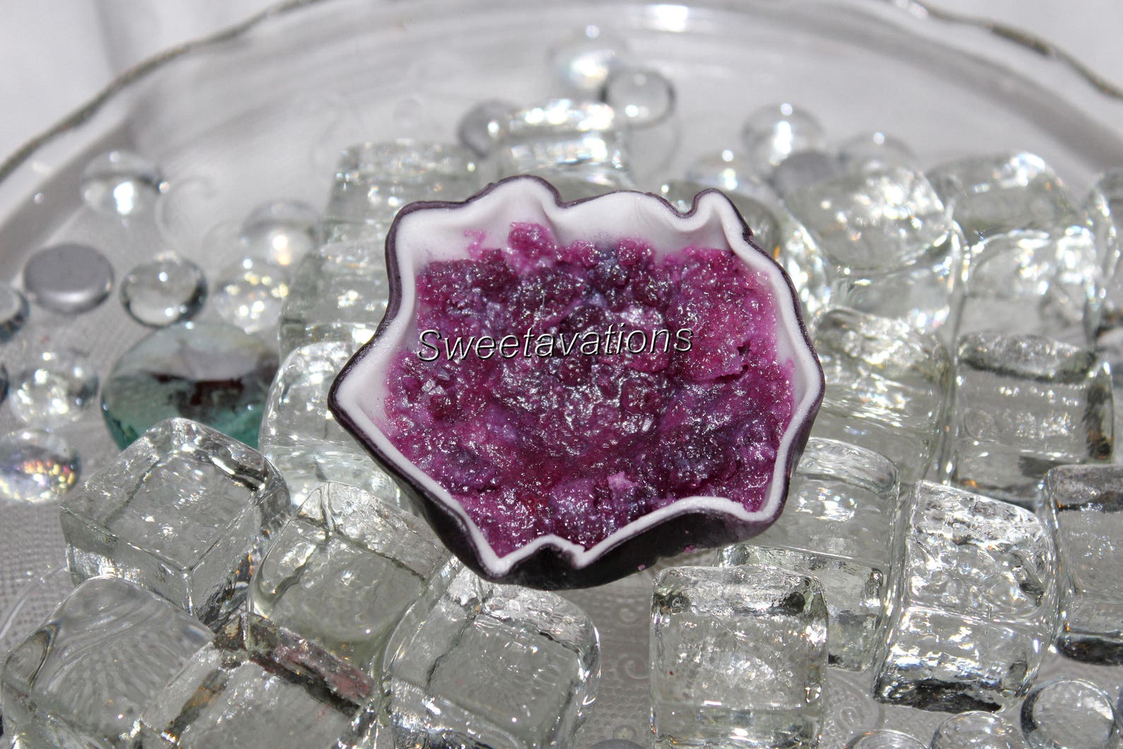 Fondant Geode Cake Topper Geode Topper Fondant Gemstone - Etsy