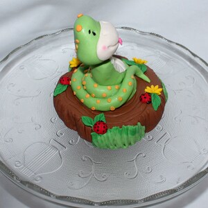 Fondant Snake Cake Topper - Cute Snake Topper - Fondant Reptile ...