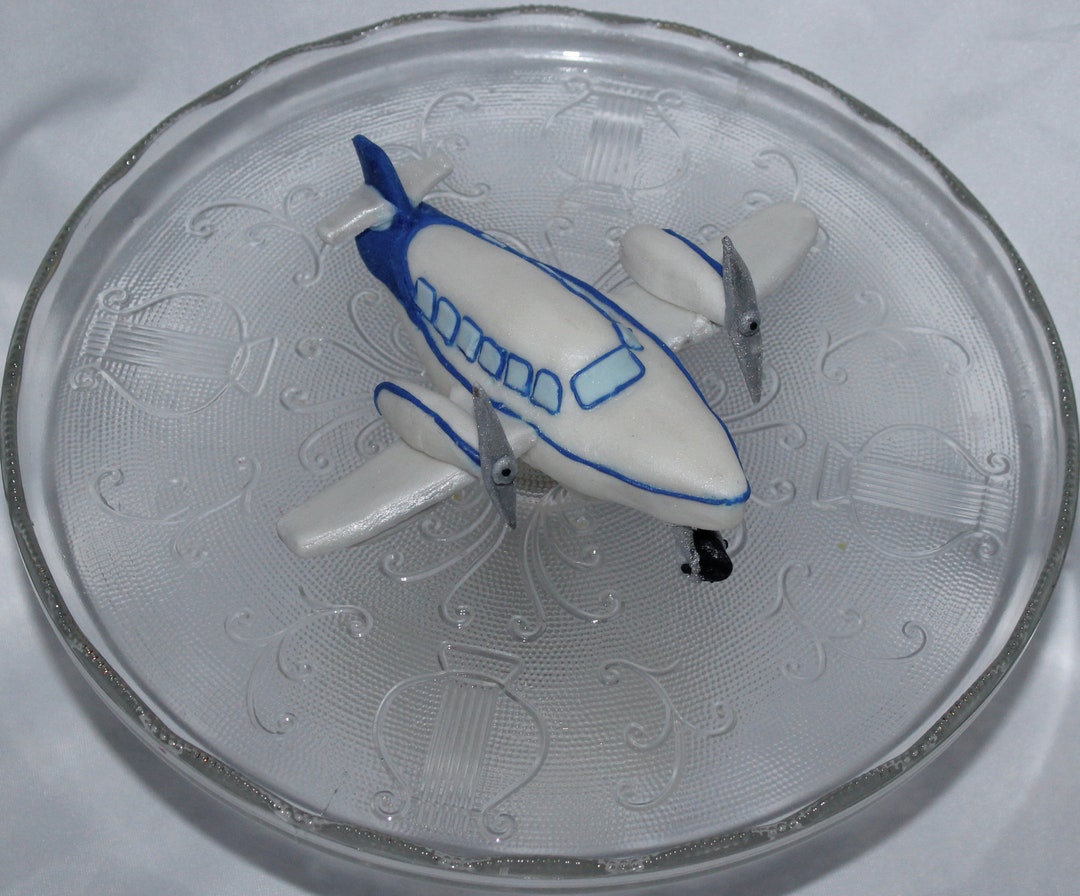 Fondant Airplane Cake Topper - Fondant Plane - Fondant Jet - Airplane ...