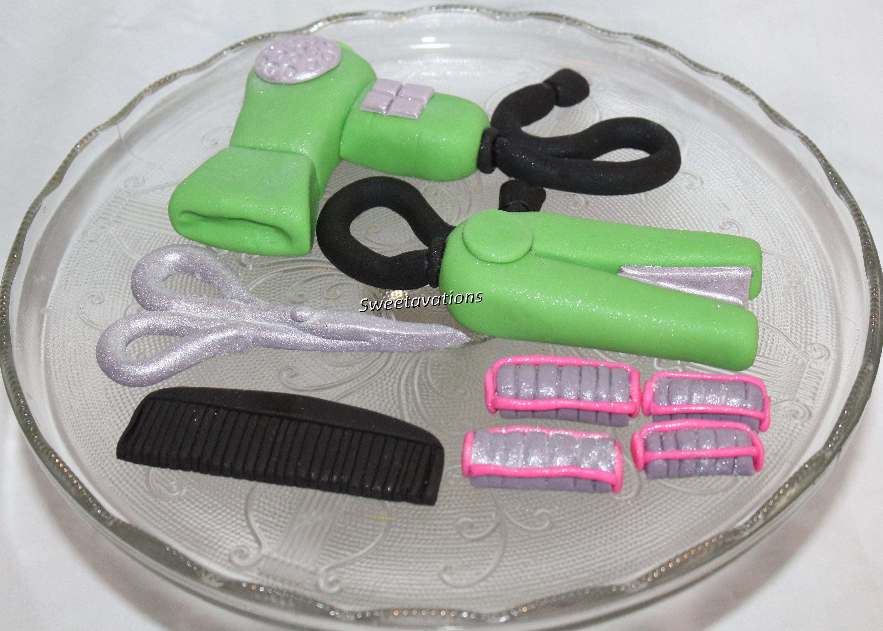 Fondant Beauty Cake Topper Beauty Salon Topper Hairdresser - Etsy Australia