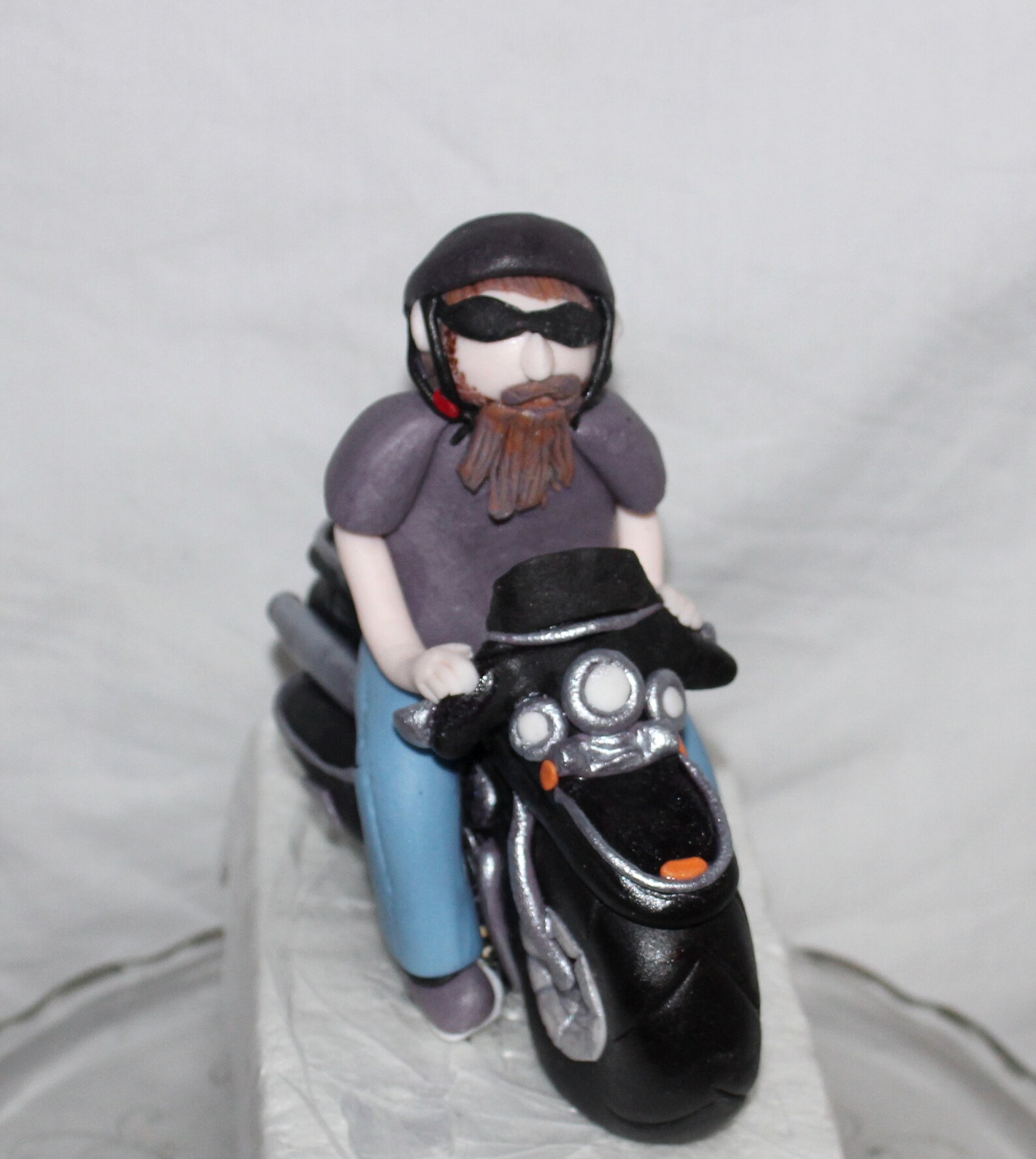 Fondant Motorcycle Cake Topper Motorcycle Topper Fondant - Etsy