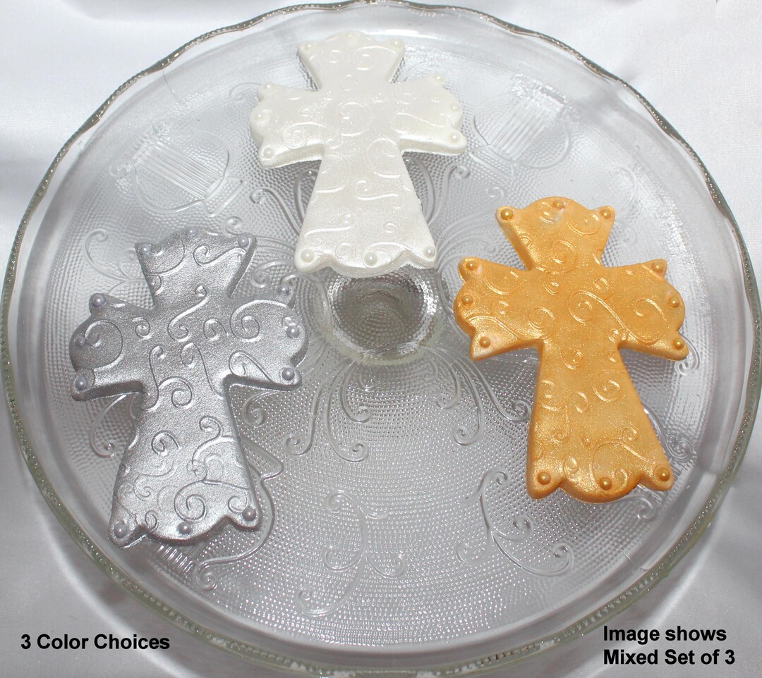 Fondant Cross Cake Topper - Cross Topper - Christian Cake Topper ...