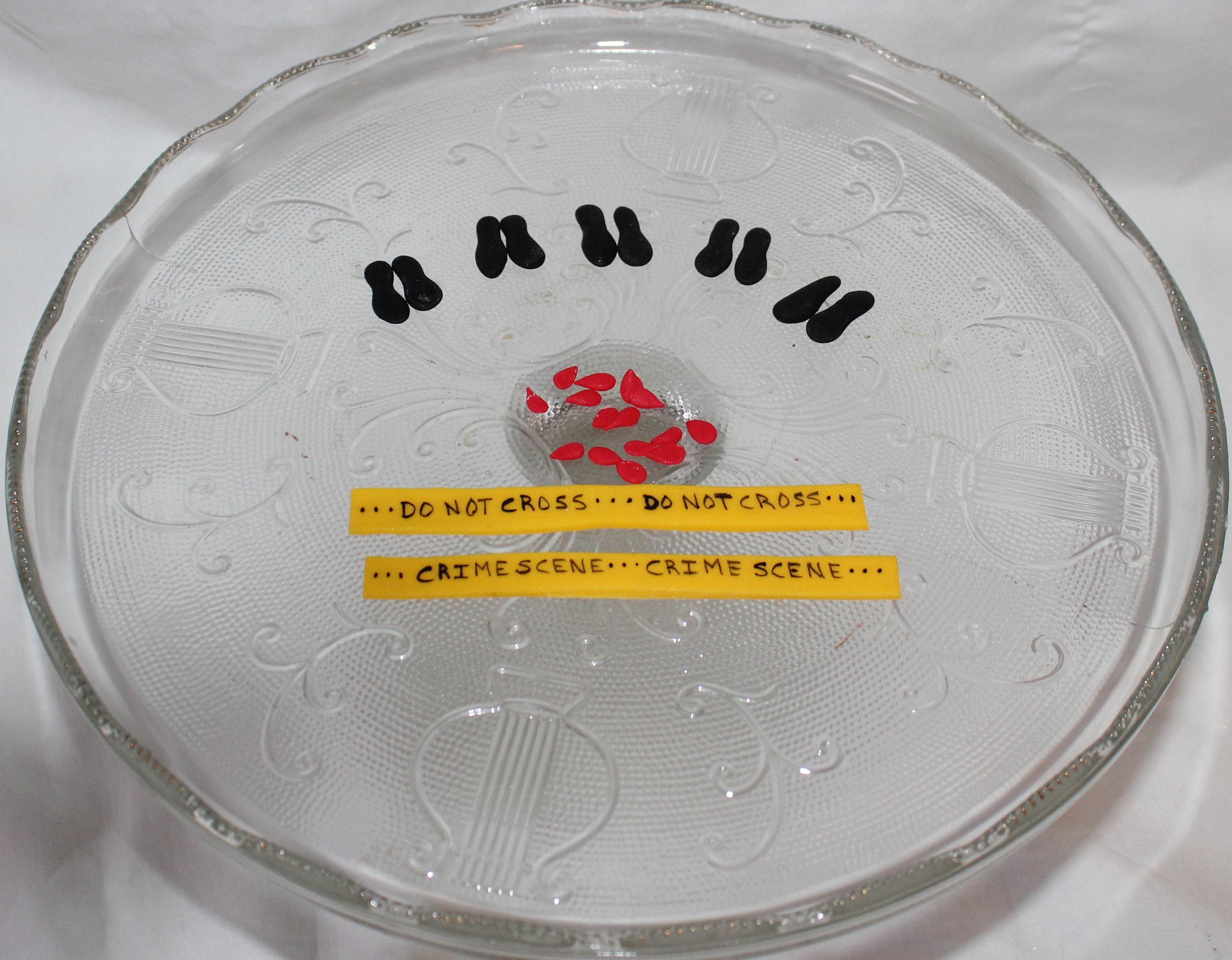 Fondant Crime Scene Cake Topper Crime Scene Cake Fondant - Etsy