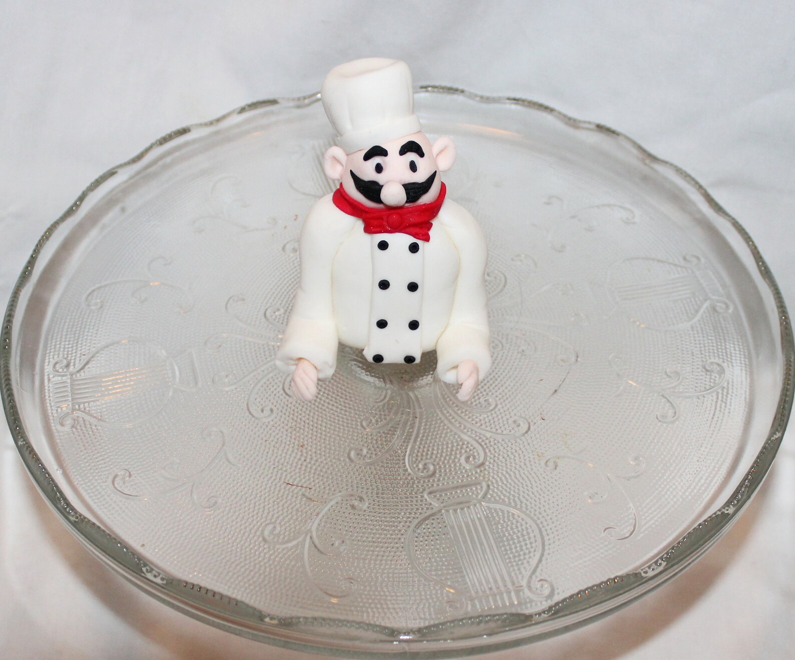 Fondant Chef Cake Topper Chef Topper Fondant Cook | Etsy