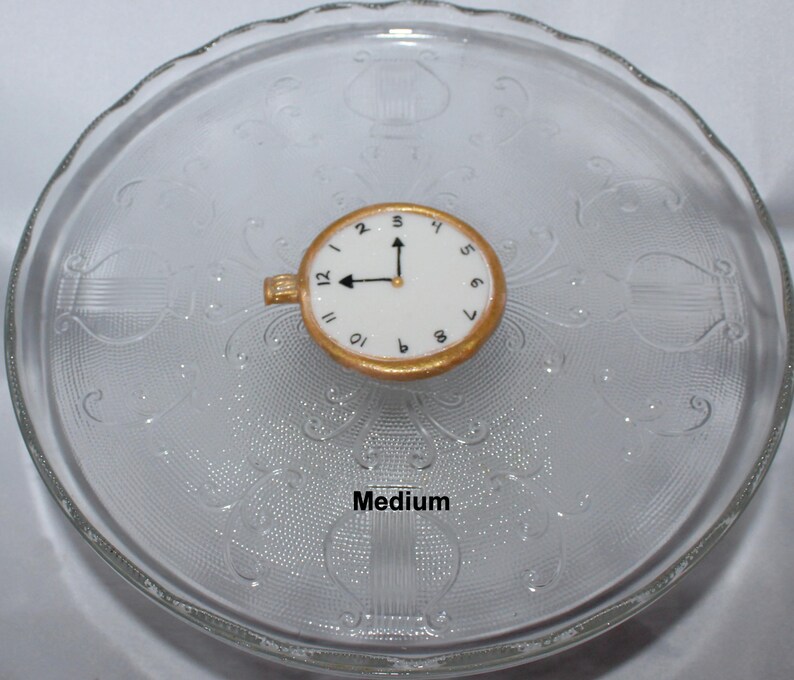 Fondant Pocket Watch Cake Topper, Alice in Wonderland Birthday ...