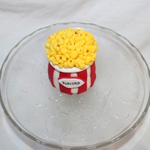 Fondant Popcorn Cake Topper Popcorn Topper Popcorn Theme - Etsy