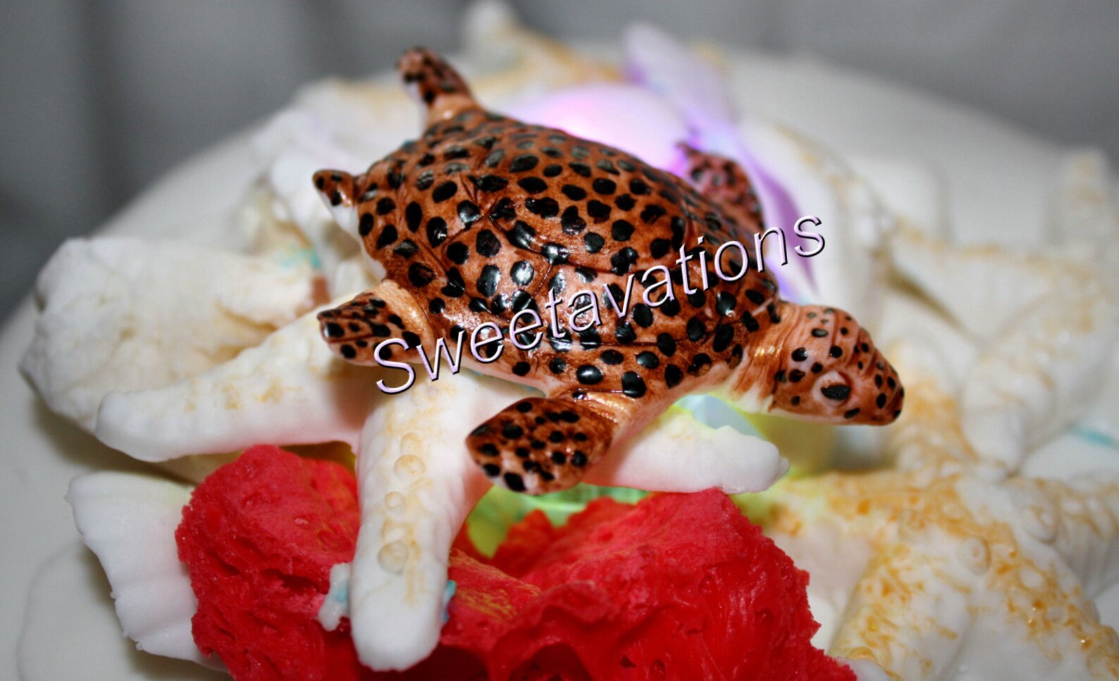 Fondant Turtle Cake Topper Turtle Topper Sea Turtle Cake - Etsy