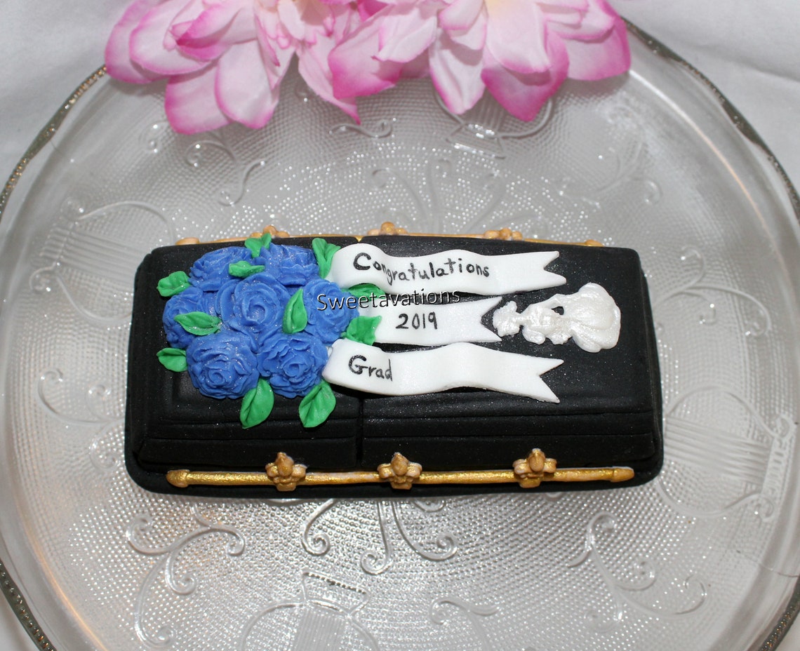 Fondant Coffin Cake Topper Fondant Mortician Mortician - Etsy