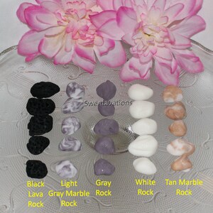 Fondant Rock Cake Topper Fondant Stone Cake Topper Fondant Rocks ...