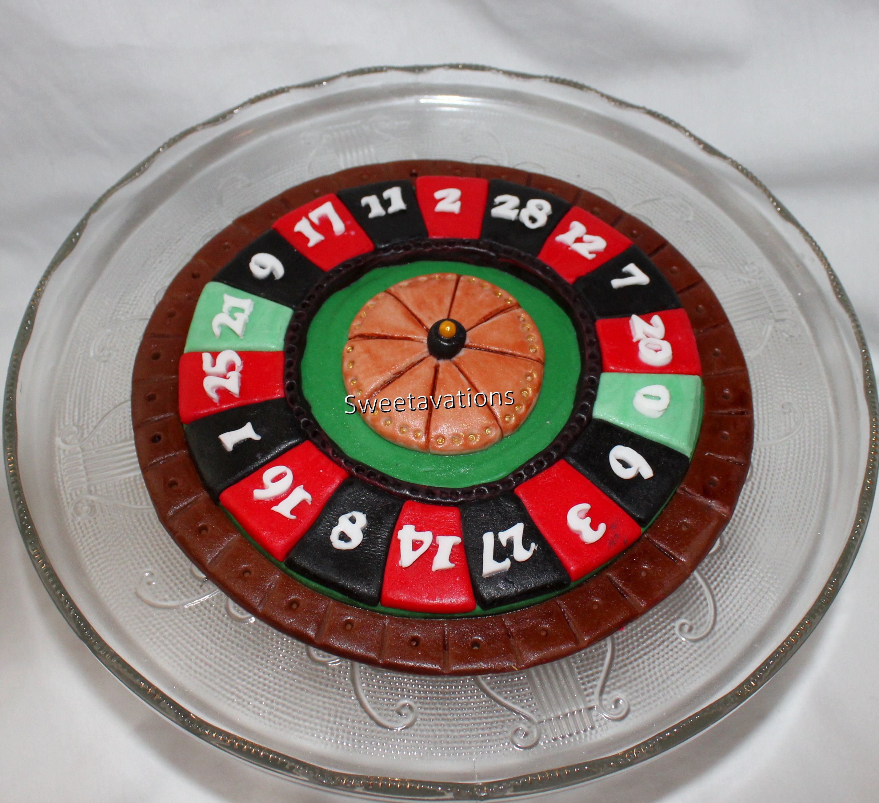 Fondant Roulette Cake Topper Roulette Cake Topper Fondant | Etsy