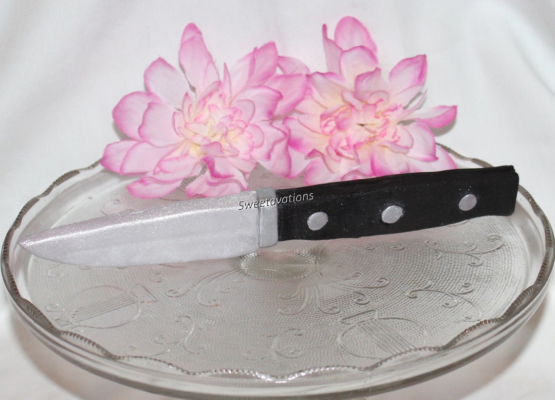Fondant Knife Cake Topper Crime Scene Topper Knife Topper - Etsy