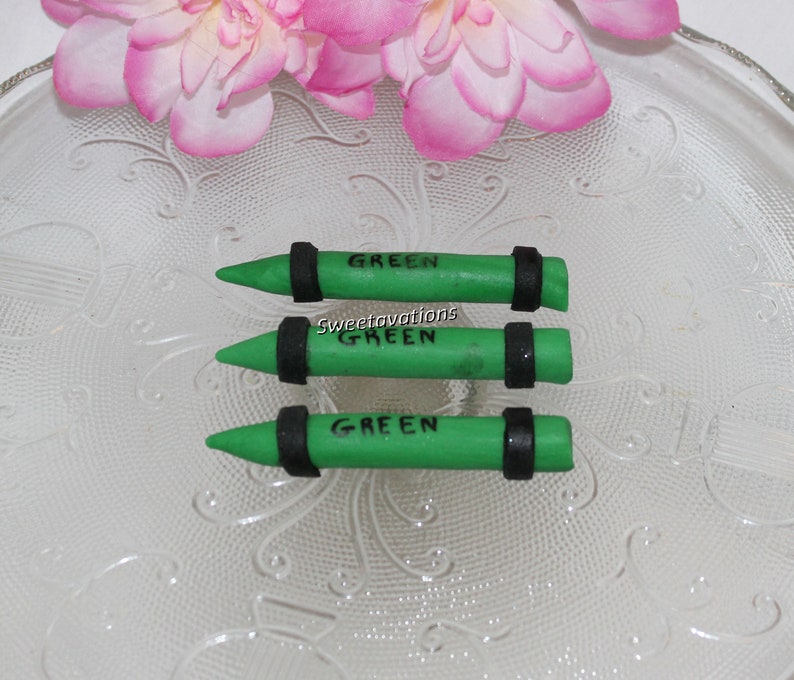 Fondant Crayon Cake Topper Crayon Topper Fondant Art Art - Etsy