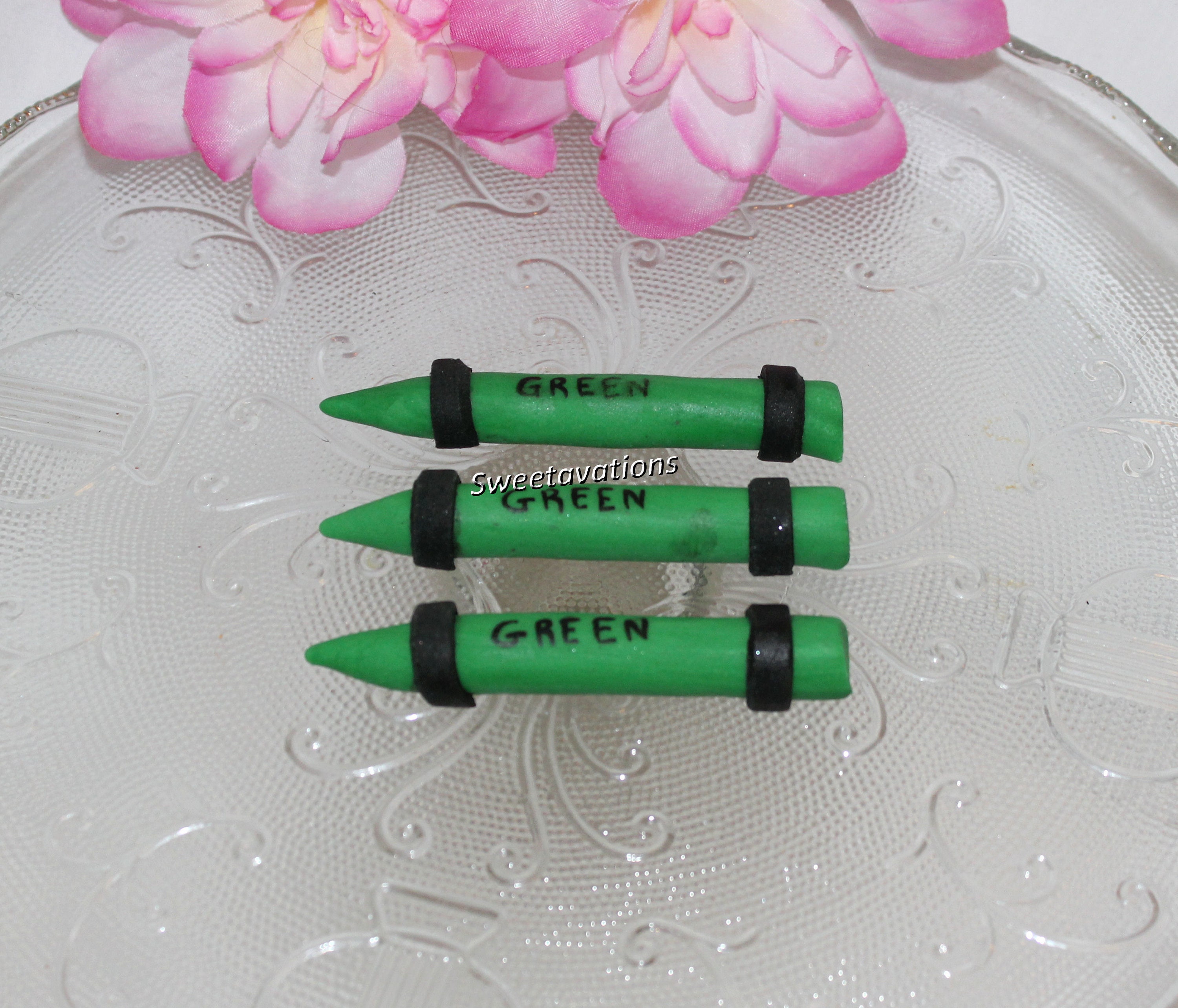 Fondant Crayon Cake Topper Crayon Topper Fondant Art Art | Etsy