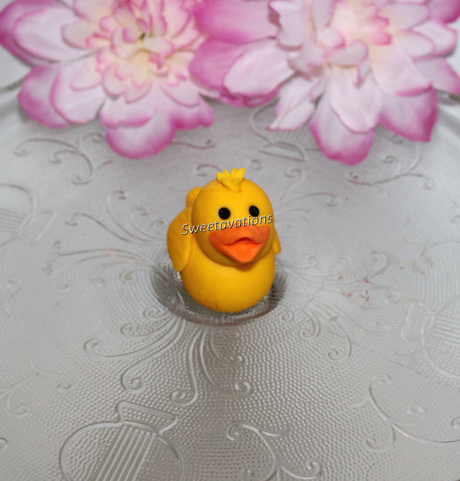 Fondant Duck Cake Topper Rubber Duck Topper Fondant Rubber | Etsy España