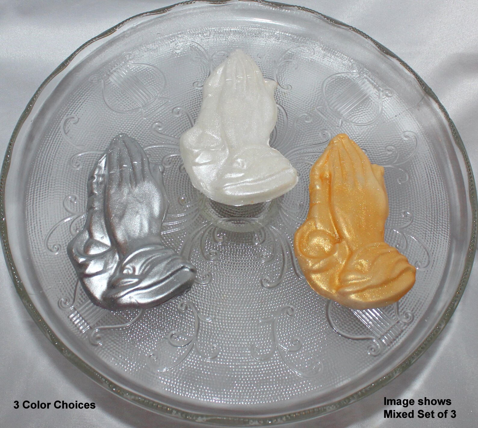 Fondant Praying Hands Cake Topper, Christian Cross, Christian ...